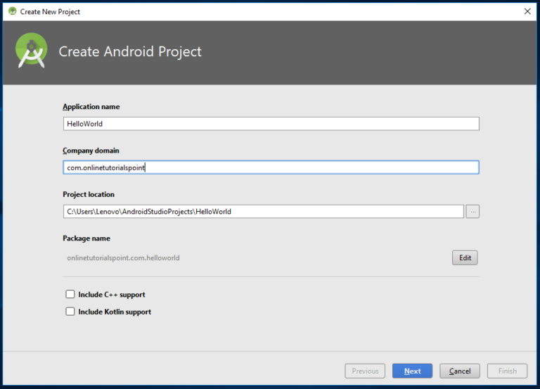 Android Hello World Example | Android Hello World Run on Emulator
