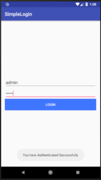 Basic Android Login Form Example - onlinetutorialspoint