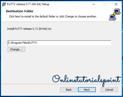 How to install PuTTY on windows 10 - onlinetutorialspoint