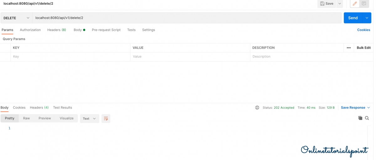 Spring Boot PostgreSQL DB CRUD Example - onlinetutorialspoint