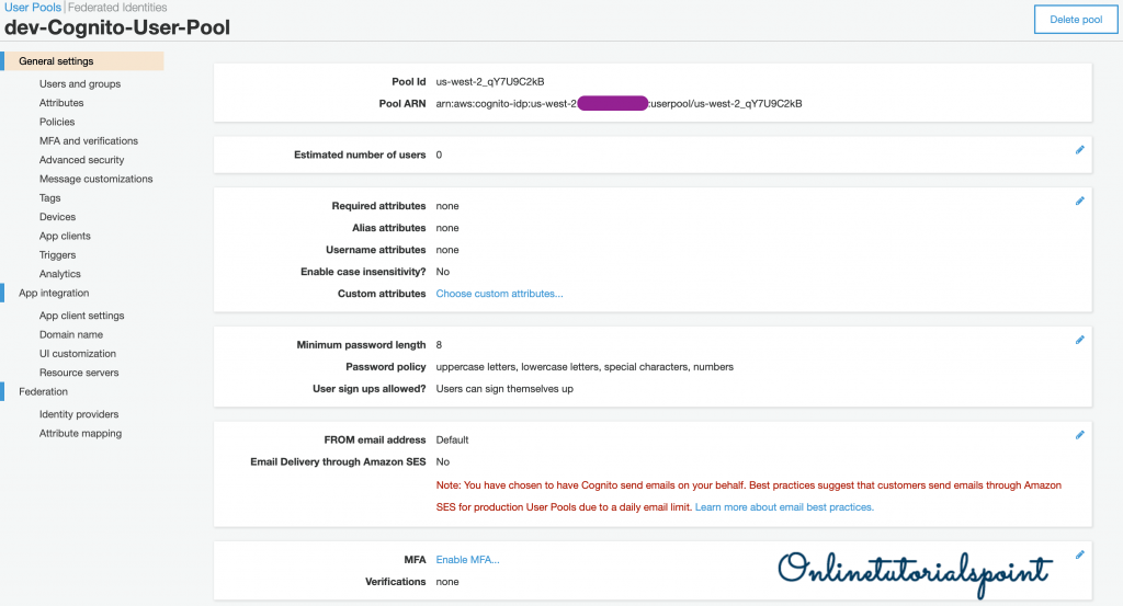 AWS SAM - Secure Api Gateway endpoints using CognitoUserPool - onlinetutorialspoint